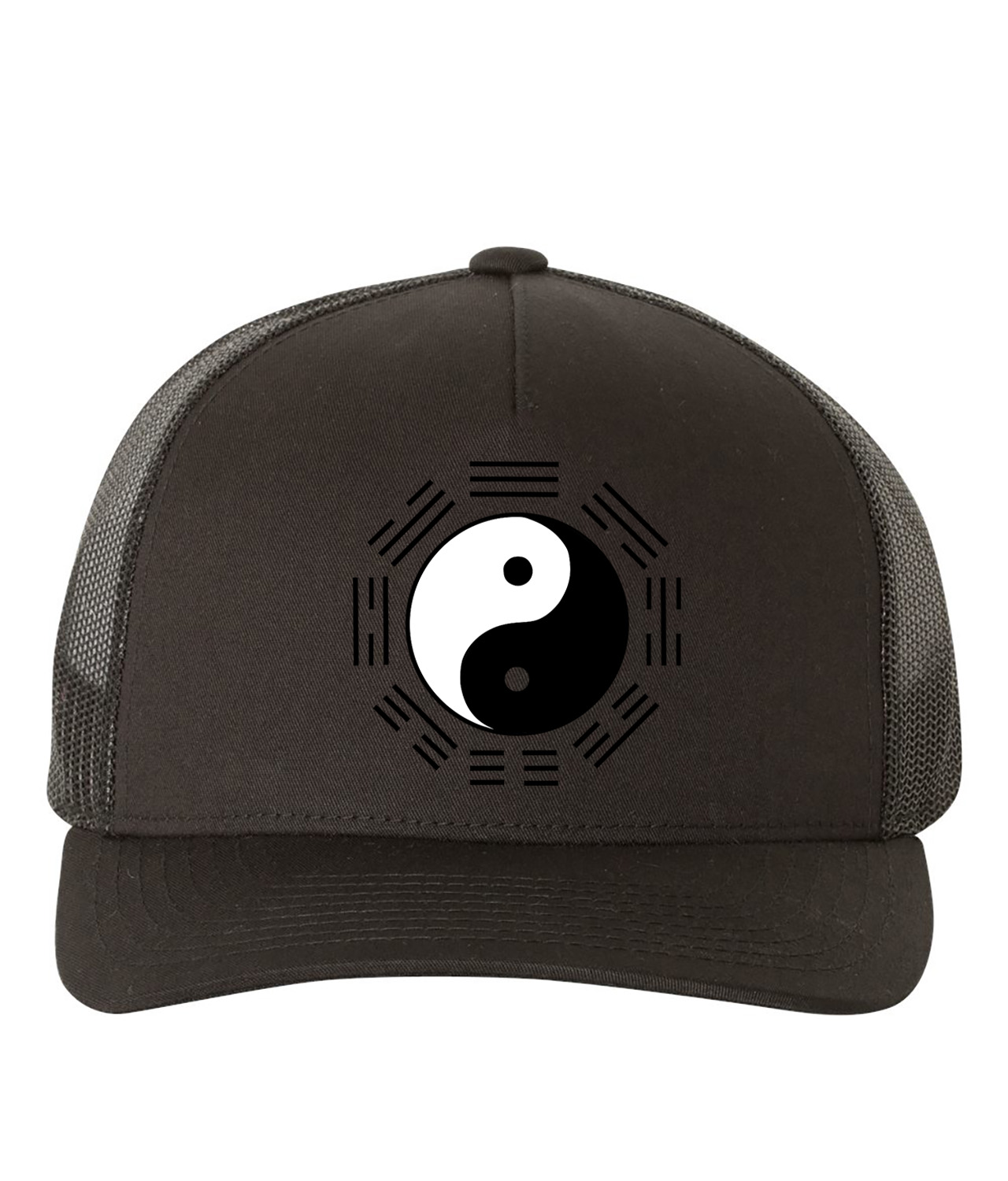 Pa Kwa Yin Yang Symbol Logo Symbol Emblem Customized Design on Retro ...
