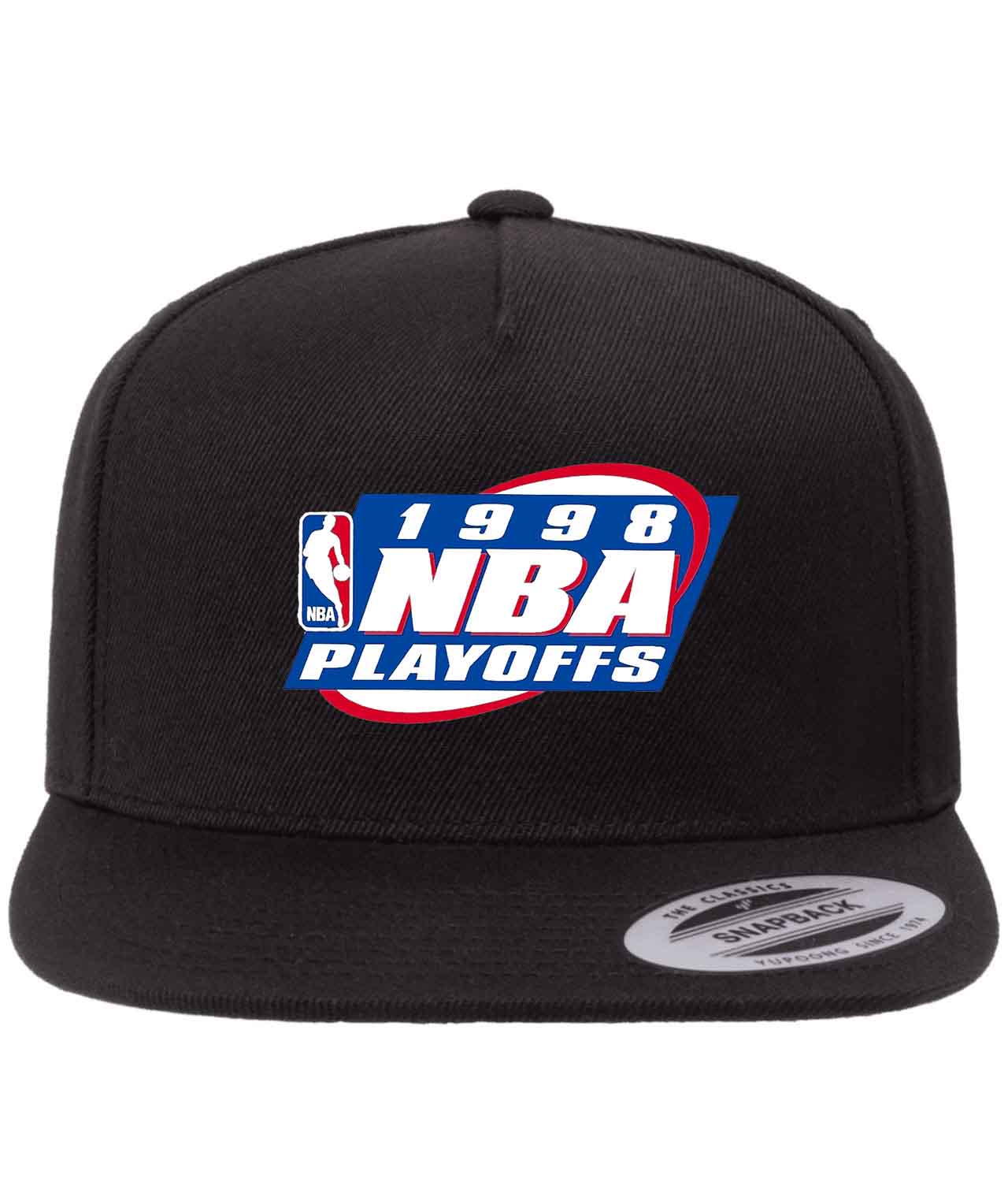 1998 NBA Playoffs NBA Basketball Logo Customized Design on Wool 5-Panel ...