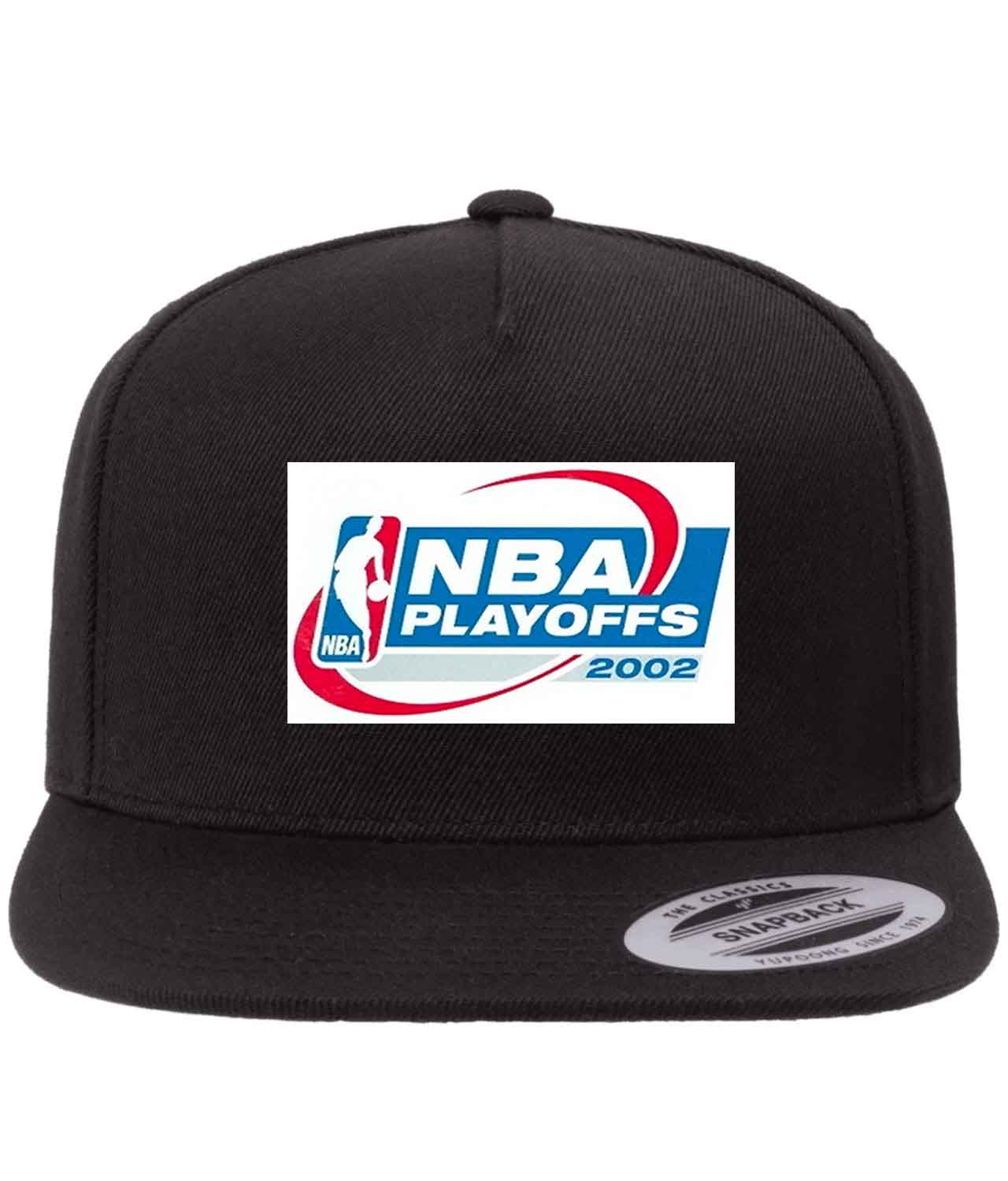 2002 NBA Playoffs NBA Basketball Logo Customized Design on Wool 5-Panel ...