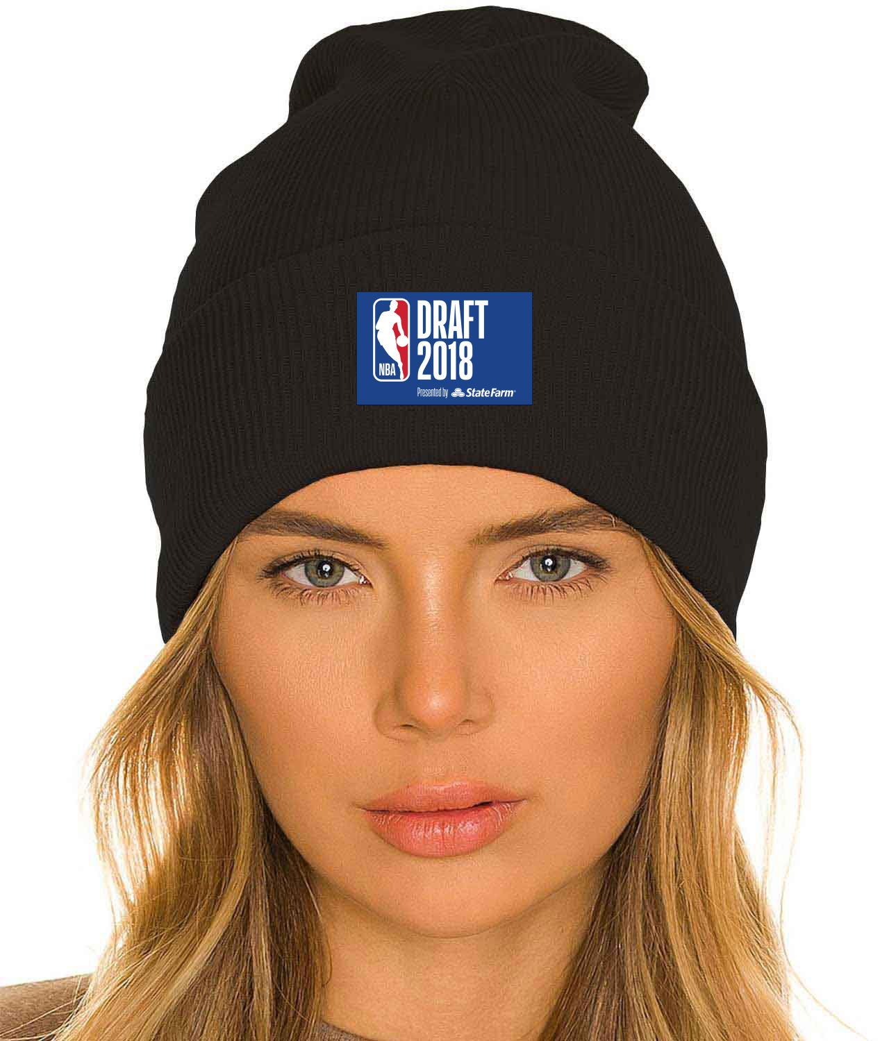 2018 NBA Draft Blue NBA Basketball Logo Customized Design on 12″ Cuffed ...