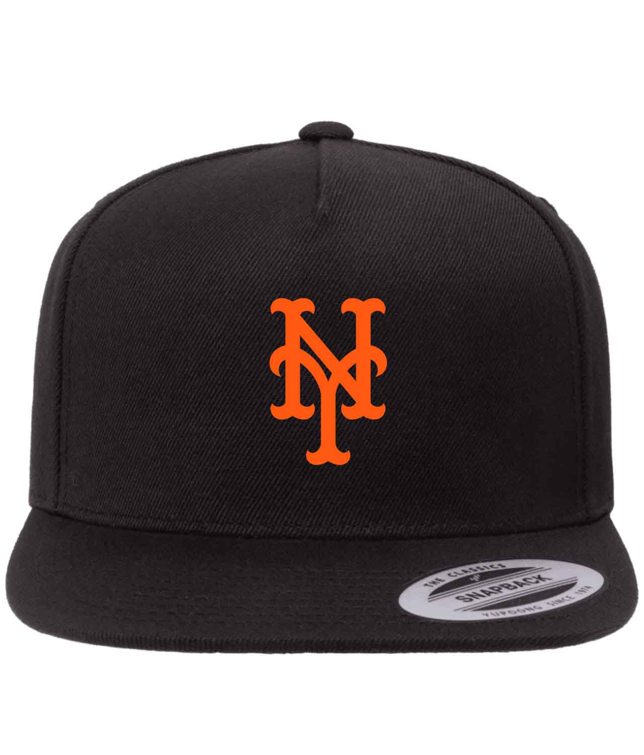 New York Mets Symbol Baseball Logo Customized Design on Wool 5-Panel ...