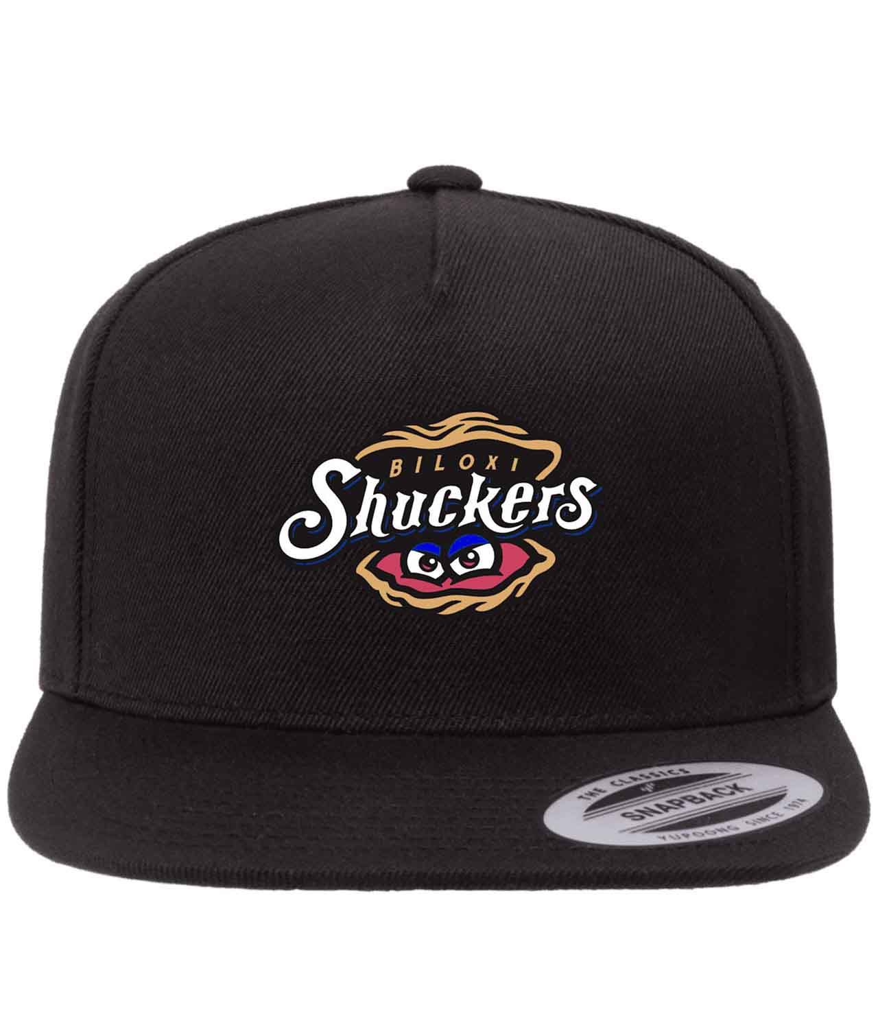 Biloxi Shuckers Baseball Logo Customized Design on Wool 5-Panel Cap Hat ...