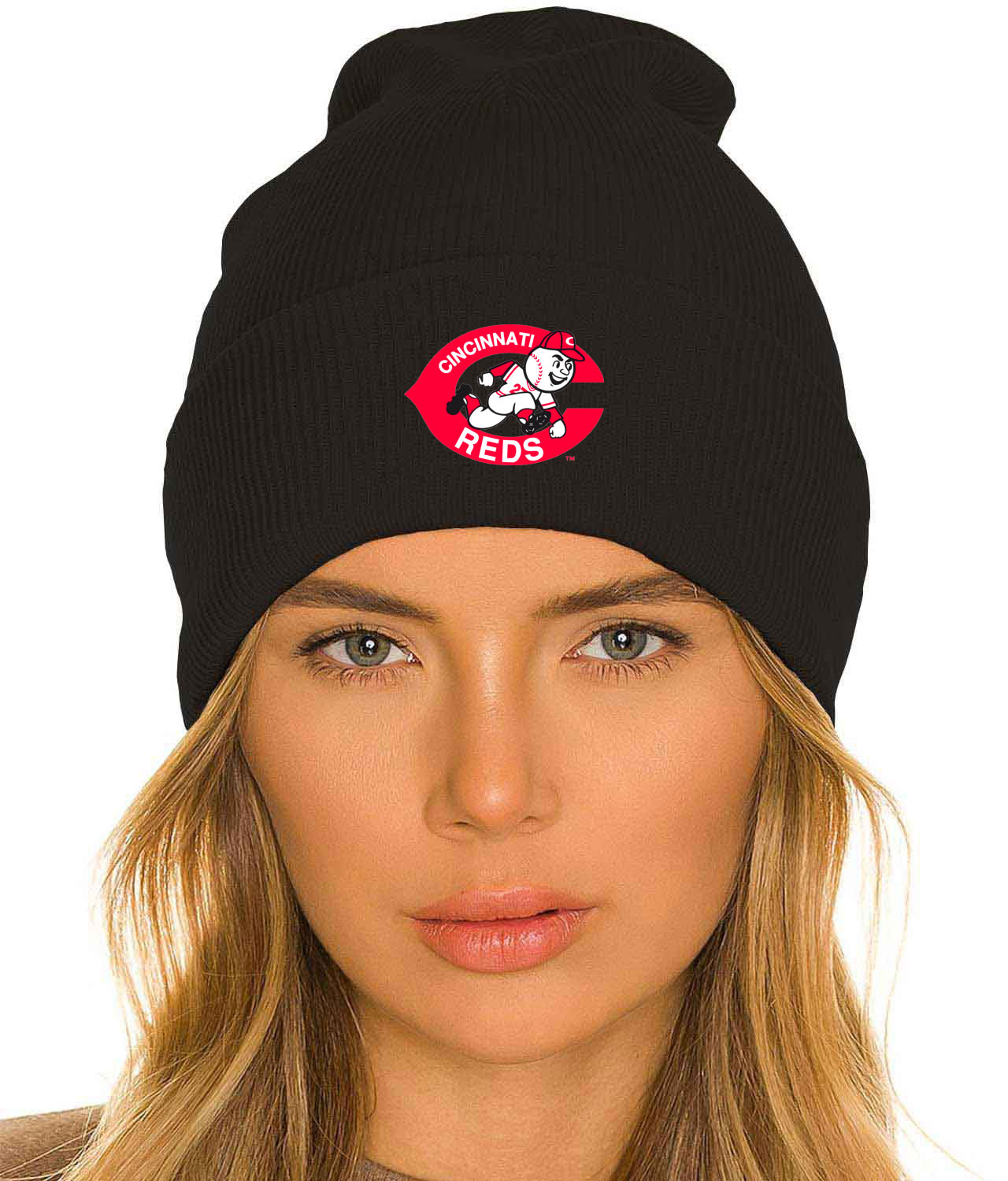 Cincinnati Reds 1968-1992 Baseball Logo Customized Design on 12″ Cuffed ...