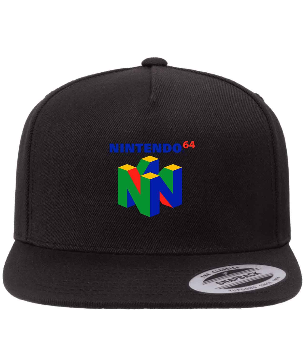 N64 Nintendo 64 Font Games Logo Customized Design on Wool 5-Panel Cap ...