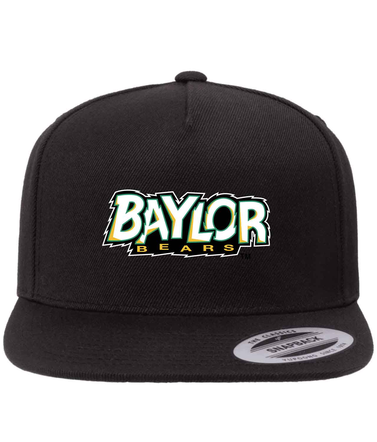 Baylor University Bears Logo Customized Design on Wool 5-Panel Cap Hat ...