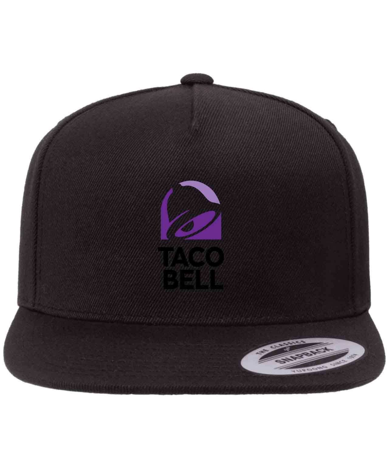 Taco Bell Fast Food Restaurant Logo Customized Design on Wool 5-Panel ...